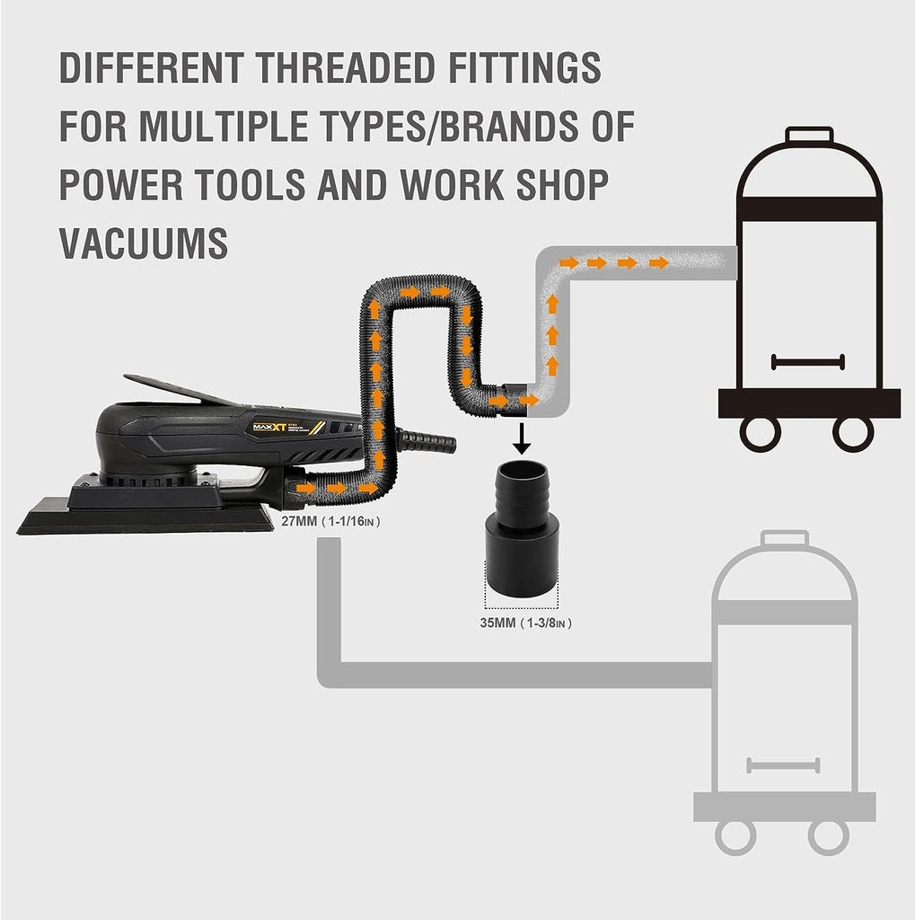 MAXXT 350W Brushless Orbital Square Sander Lijadora Orbital Electrica ...