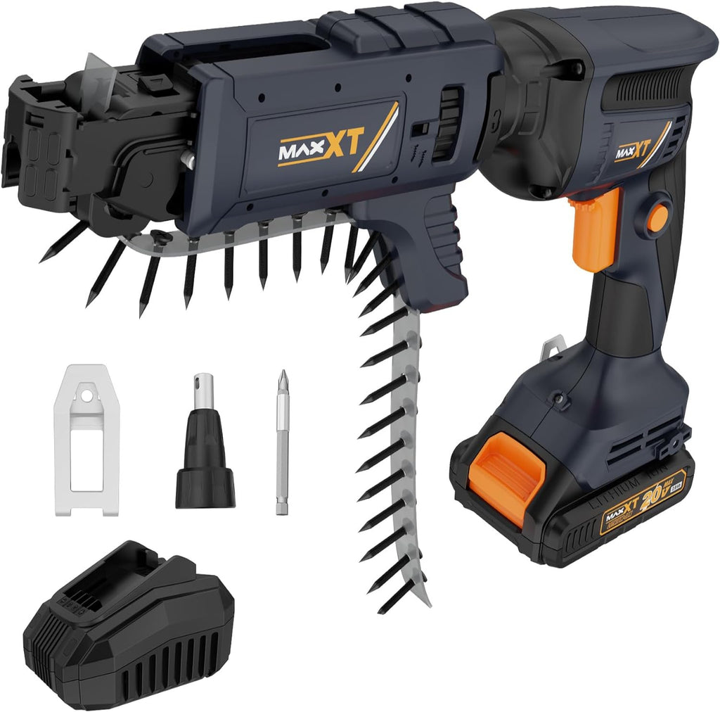 MAXXT 20V Drywall Screw Gun Brushless, Cordless Lithium-Ion Brushless ...