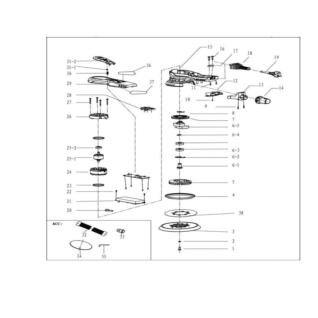 Spart parts list for R7303 – MAXXT TOOLS