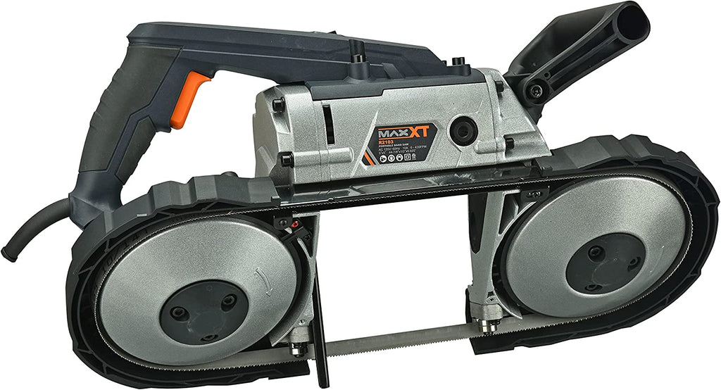 MAXXT Bandsaw, 10-Amp 5-Inch Deep Cut, Variable Speed Handheld Portabl ...
